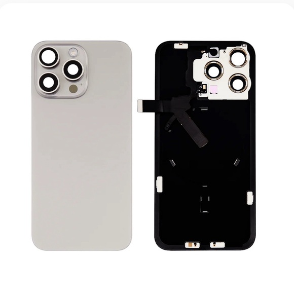 Cell Phones & Accessories | Iphone 15 Pro Max Back Glass Steel ...